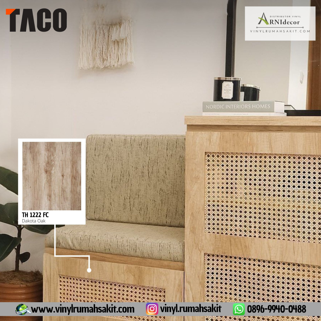 Jual HPL Taco TH 1222 FC - Dakota Oak Woodgrain [NO STICKER] | Shopee ...
