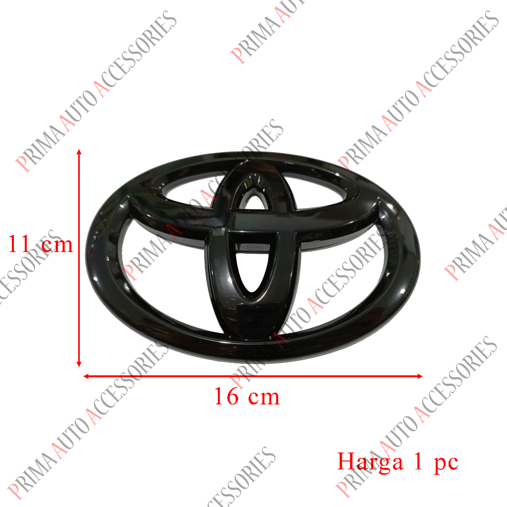 Jual Casing Logo Toyota Hitam Glossy 16 cm | Shopee Indonesia