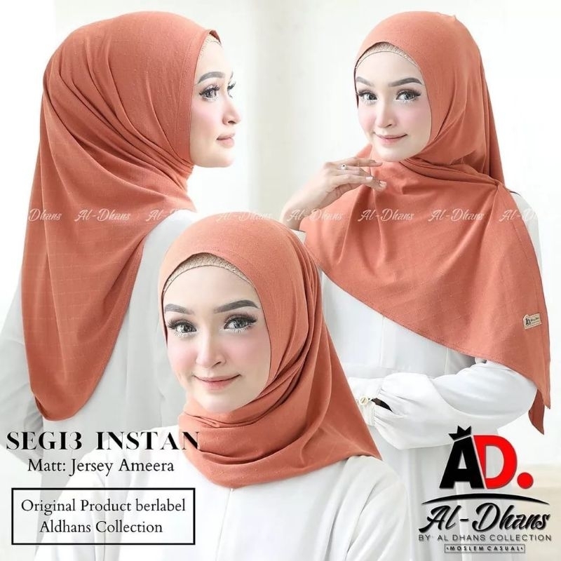 Jual Jilbab Simple Instan Segitiga 11 Ori Aldhans | Shopee Indonesia