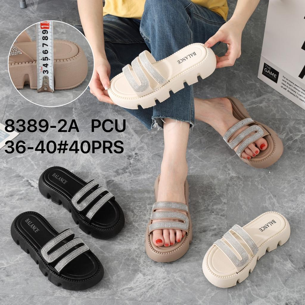 Jual Sandal Selop Wanita Karet Import BALANCE Motif Mute Glitter Ringan ...