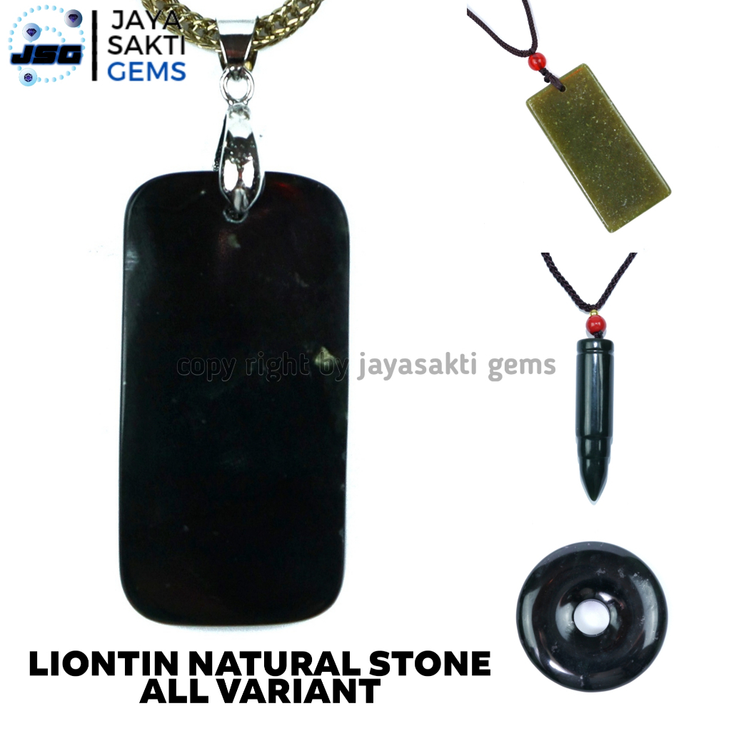Jual Liontin Kalung Natural Giok Black Jade Premium Tembus Hijau ...