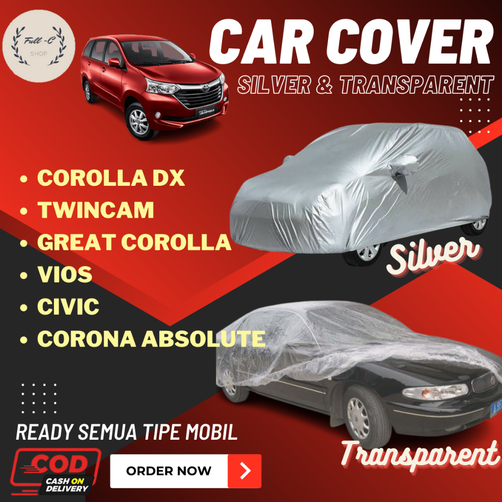 Jual Cover mobil silver sedan Corolla DX, Twincam, Great Corolla, Vios ...