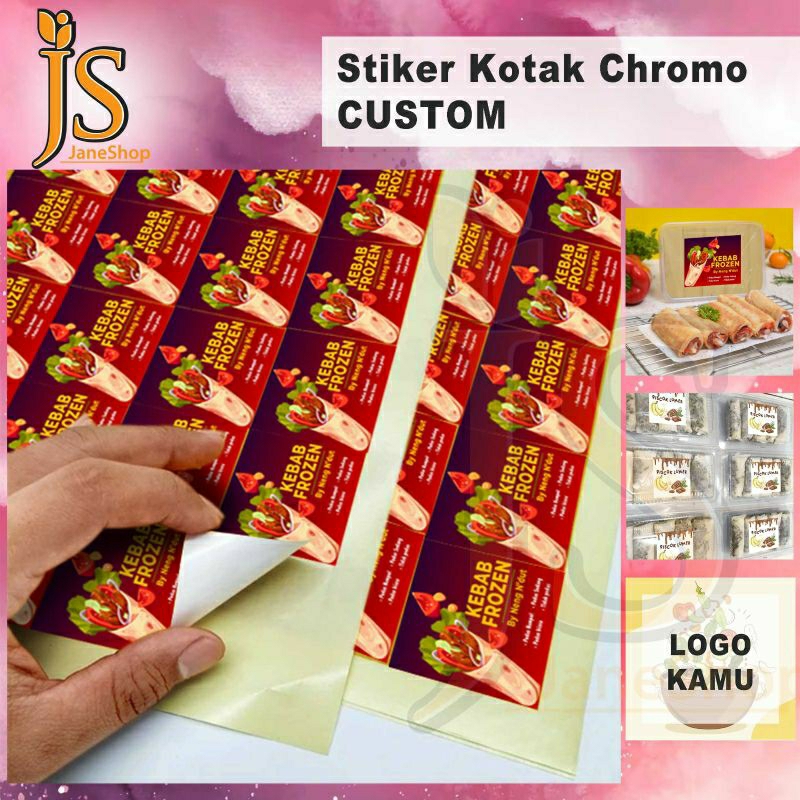 Jual Cetak Sticker Label kemasan produk custom Murah Gratis Desain ...