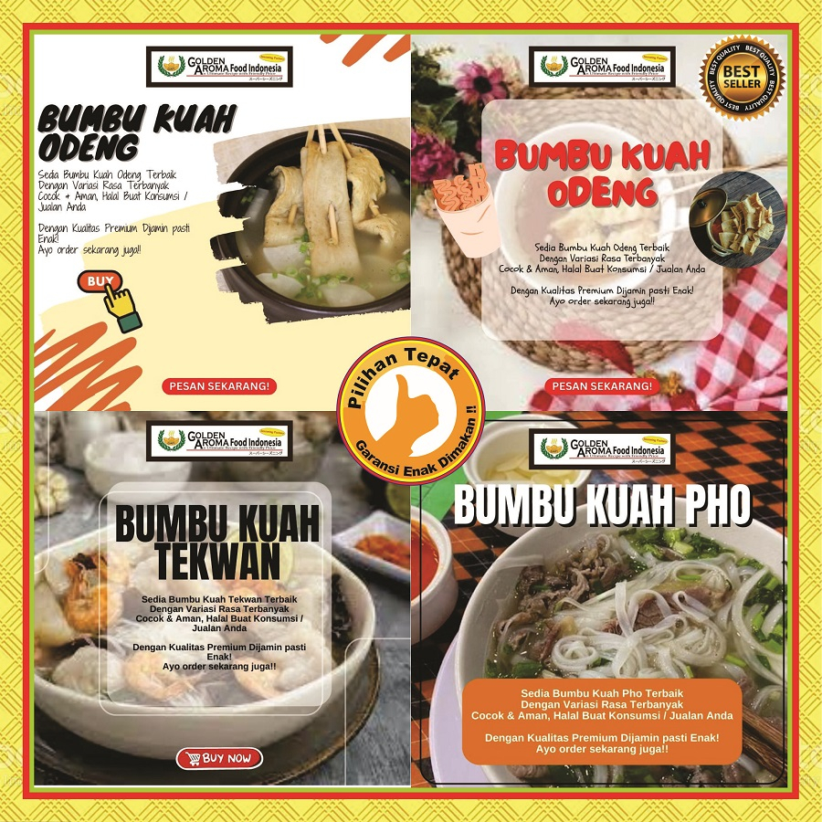 Jual BUMBU KUAH ODENG, TEKWAN & PHO 1Kg Aneka Rasa Sup Kiloan 1 Kg Oden ...