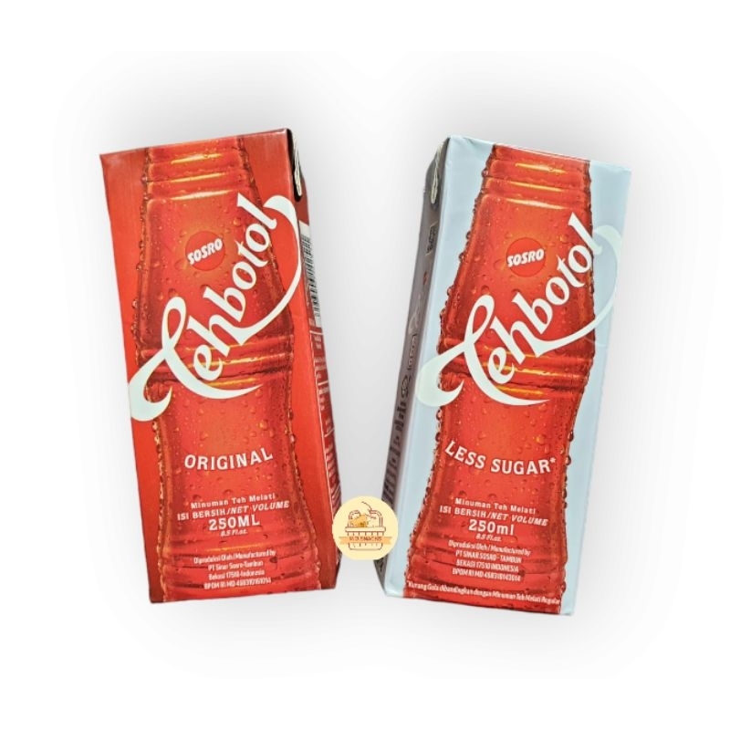 Jual Teh Botol Sosro Kotak - Netto 250ml - Teh Botol kemasan enak murah ...