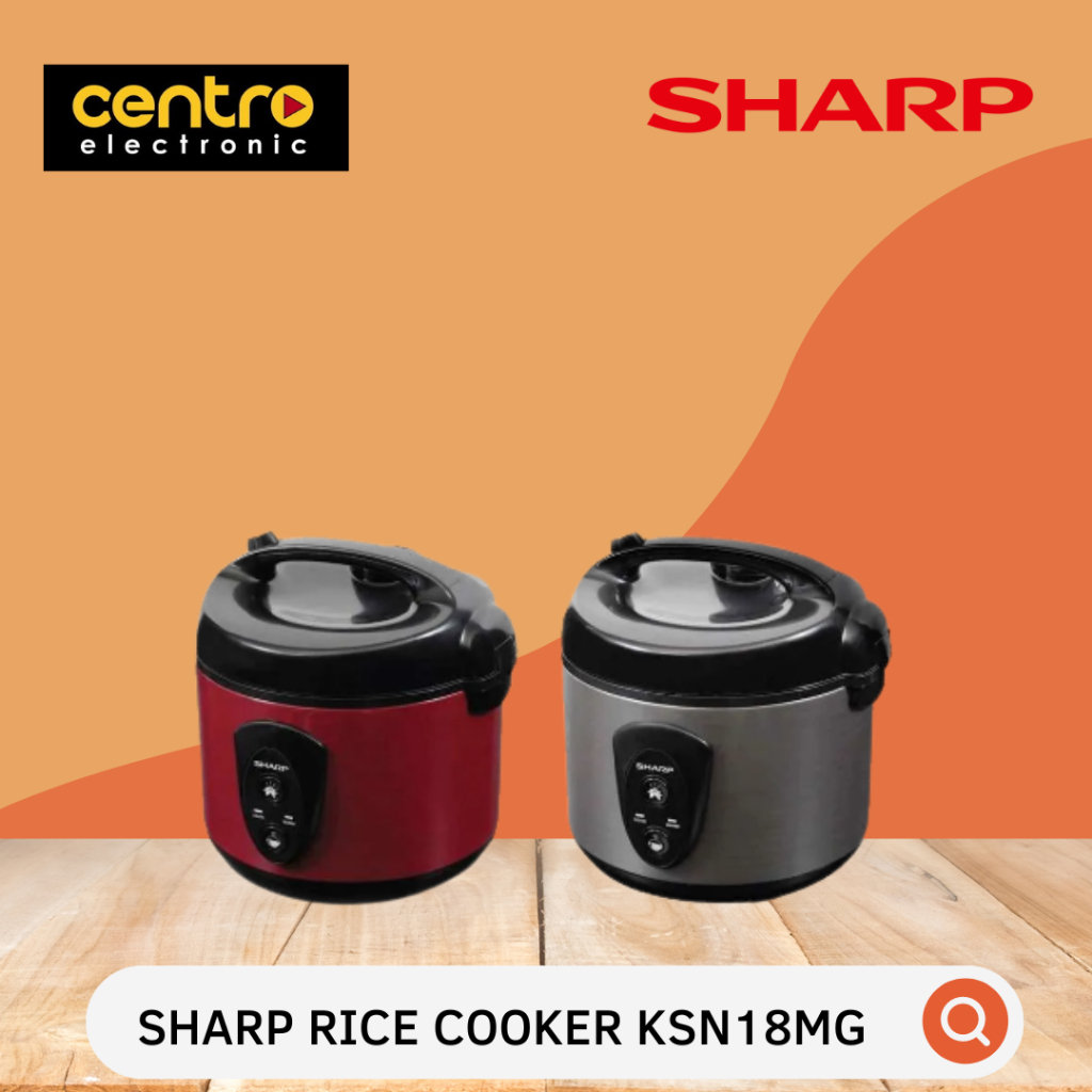 Jual SHARP RICE COOKER [1,8 LITER] N18MG SL/RD | Shopee Indonesia