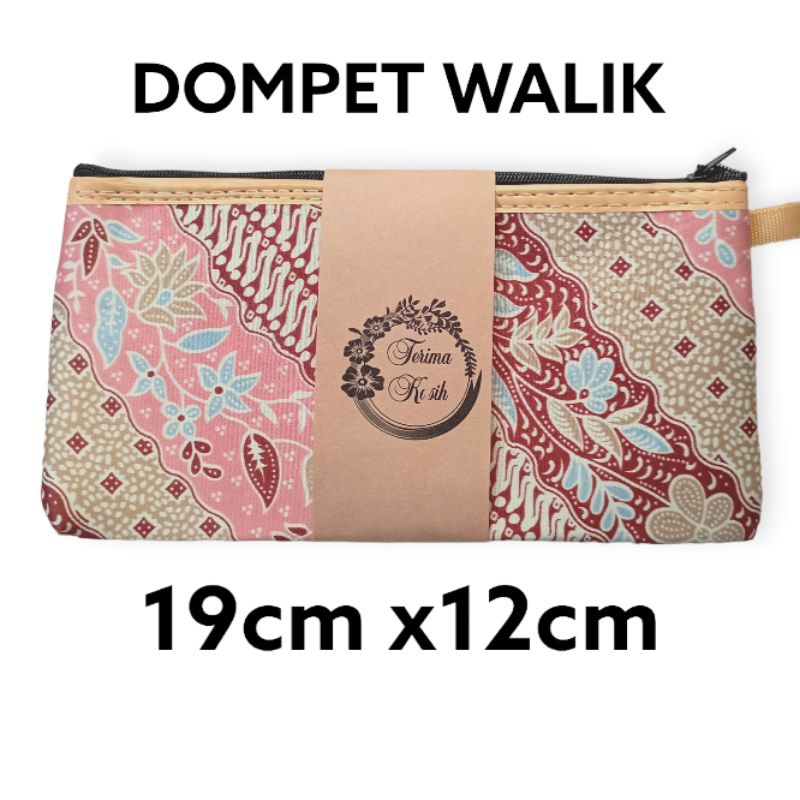 Jual (Ecer) Souvenir Dompet Ibu Besar Pouch Walik 19x12cm Kemas Kertas ...