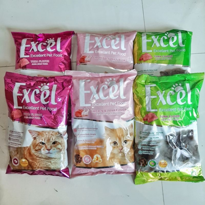 Jual Pakan kucing Excel Rasa Tuna bentuk Donut/Ikan 500 Gram- Makanan ...