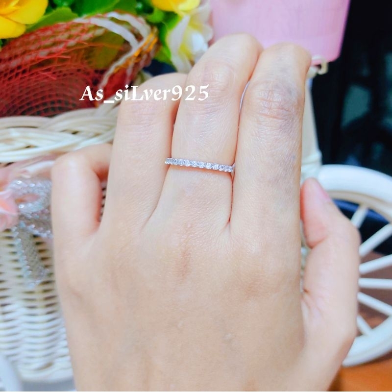 Jual CINCIN PERAK MATA BARIS ASLI SILVER 925 LAPIS MAS PUTIH_RING ...