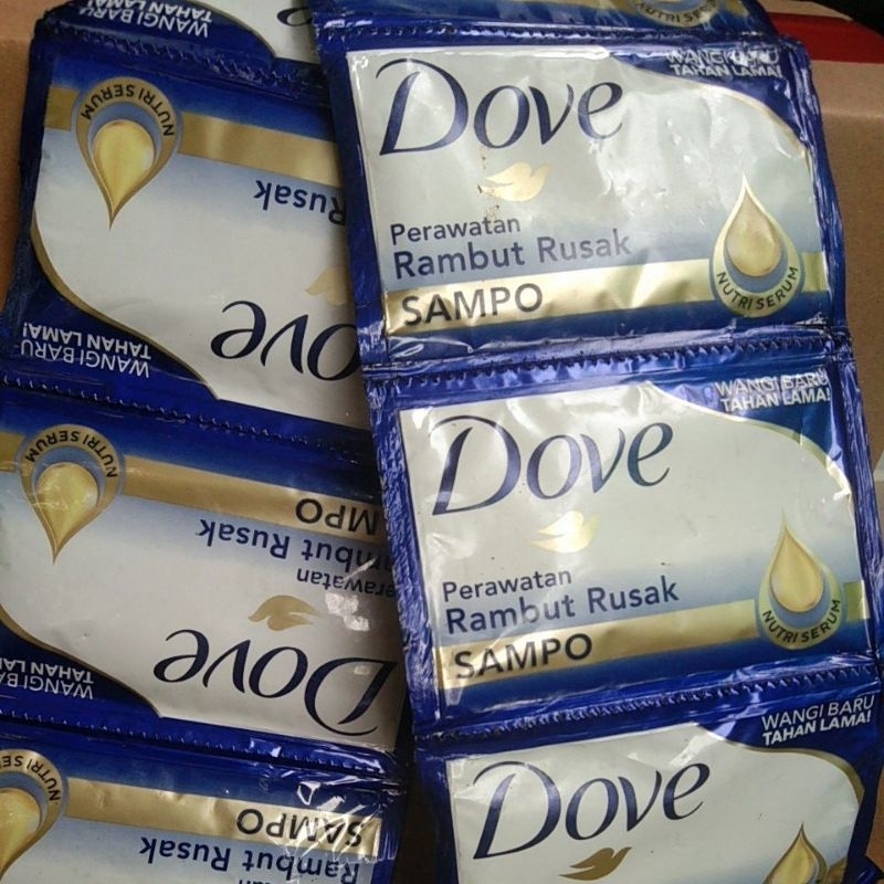 Jual sampo Dove sachet perawatan rambut rontok 12×9 ml | Shopee Indonesia