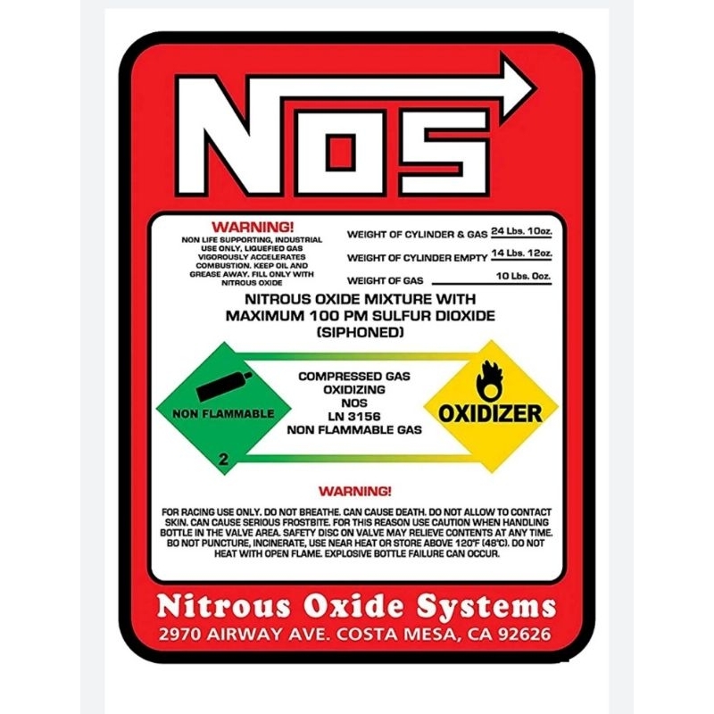 Jual stiker warning nos | Shopee Indonesia