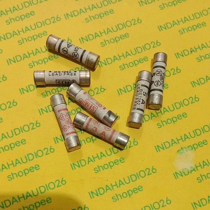 Jual cabutan 5A 250V 6X25mm fuse sekring AC fius sekering keramik d6x25 ...