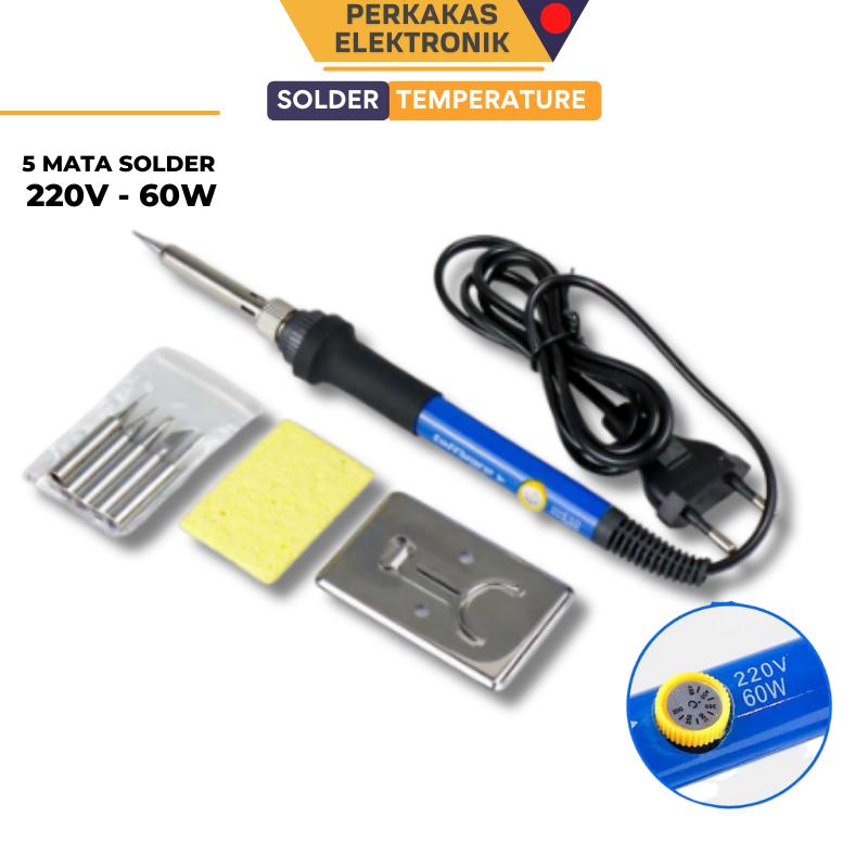 Jual Paket Solder Listrik Iron Automatic 60 Watt Set Lengkap - Solder Listrik 60 Watt Murah ...