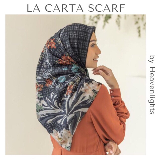 Jual (SIAP KIRIM) LA CARTA SCARF by HEAVENLIGHTS (Granada / Black ...