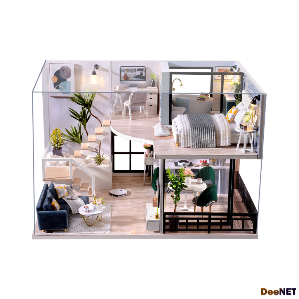 Jual Cute Room Dollhouse DIY - The Satisfied Time - L-032 - Rumah ...