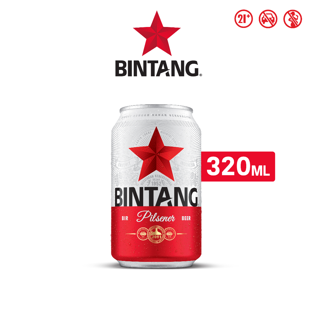 Jual Bir Bintang Pilsener Can 320 ml Single | Shopee Indonesia