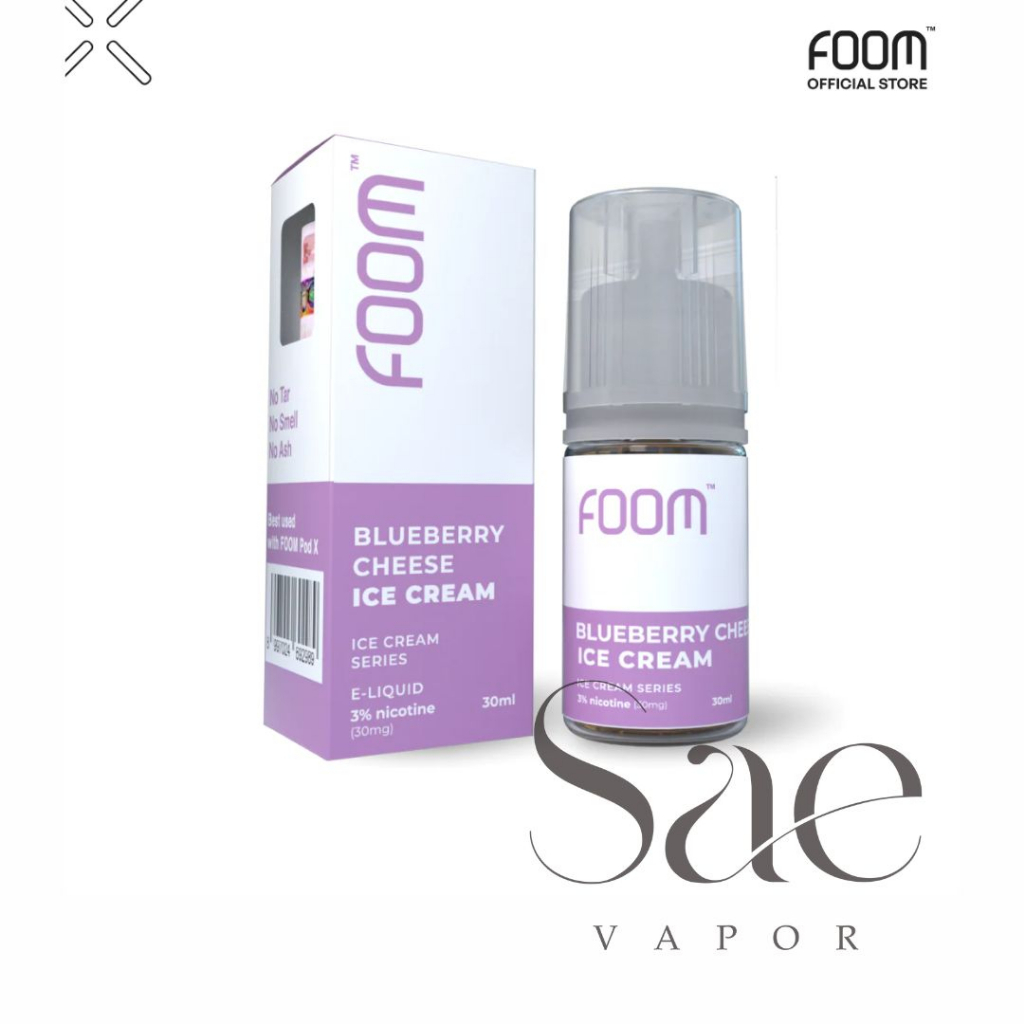 Jual LIQUID SALTNIC FOOM BLUEBERRY CHEESE ICE CREAM 30ML | Shopee Indonesia