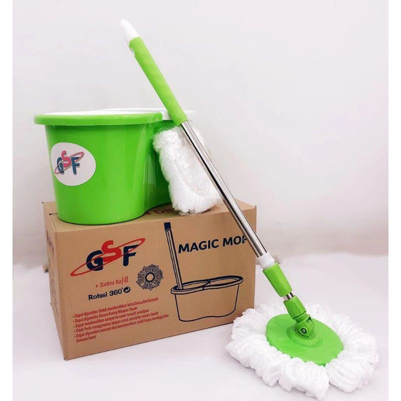 Jual Lap pel otomatis / Spin mop GSF pembersih lantai | Shopee Indonesia