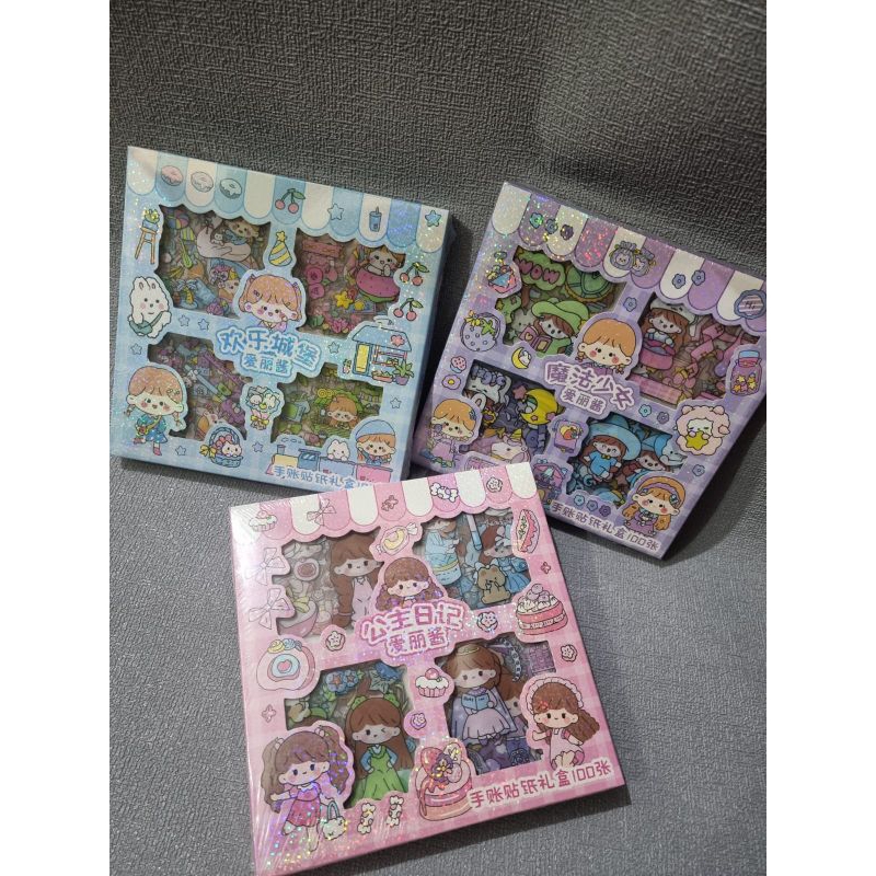 Jual Stiker Momo/sticker viral korea 100 pcs box 100pcs 2d lembar Botol ...