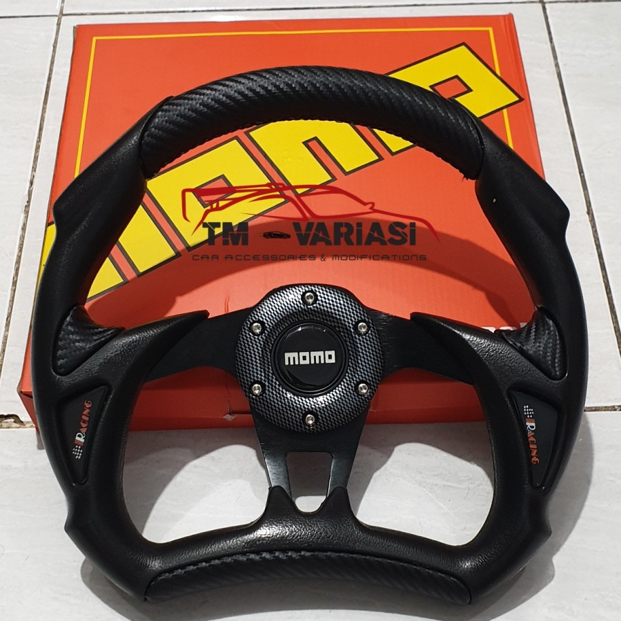 Jual Stir Racing Momo Alien 13 inchi Hitam | Shopee Indonesia