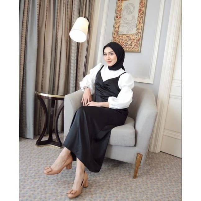 Jual [ FREE ONGKIR ] LONG DRESS SATIN VELVET / DRESS KIMONO TERBARU ...