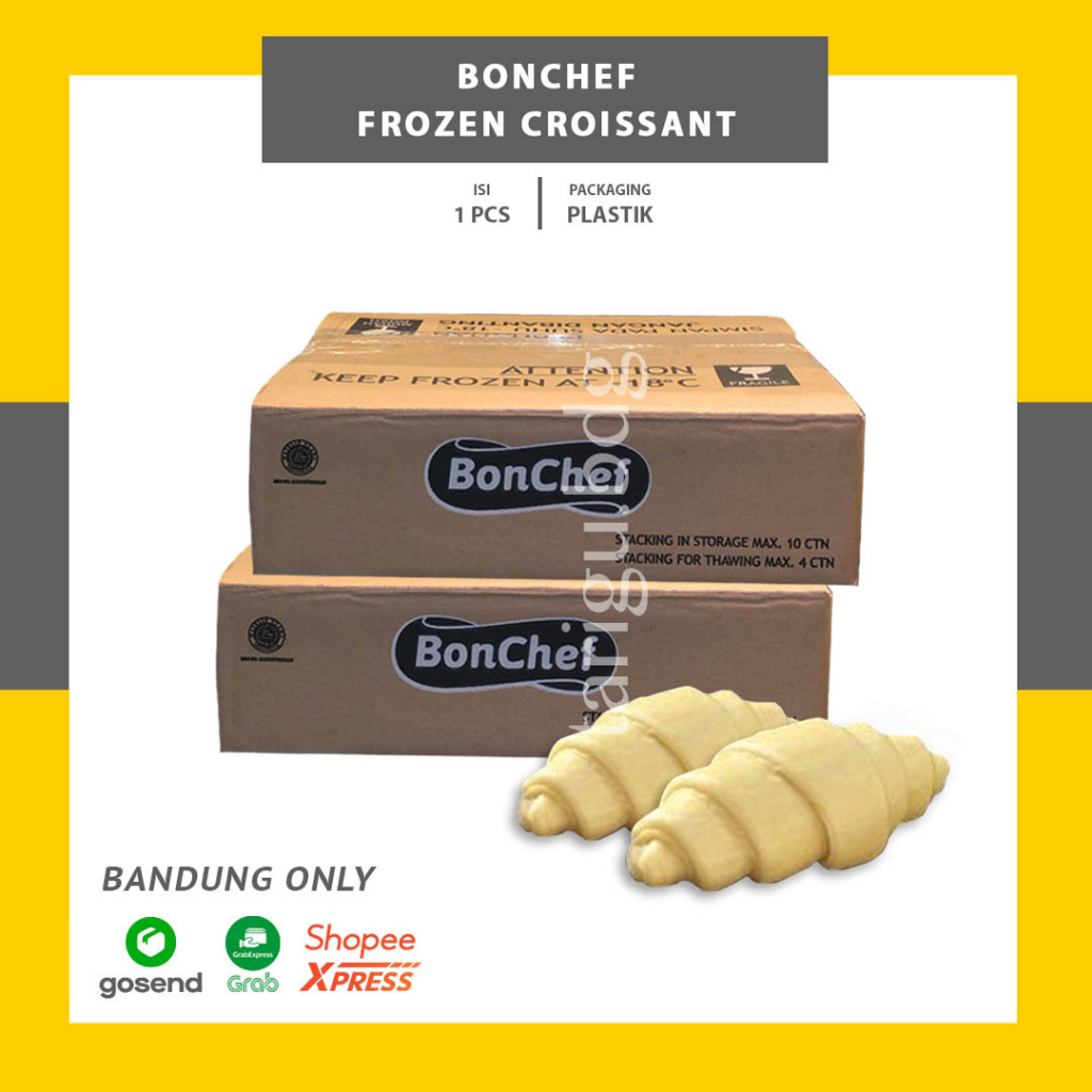 Jual FROZEN BUTTER CROISSANT BONCHEF 30GR - CROISSANT DOUGH CROFFLE ...