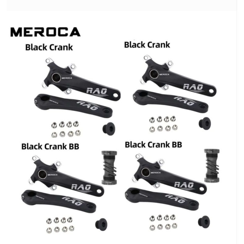 Jual Meroca Rao Crankset Ht2 Bcd 104 Crank Set Hollowtech Crank Sepeda