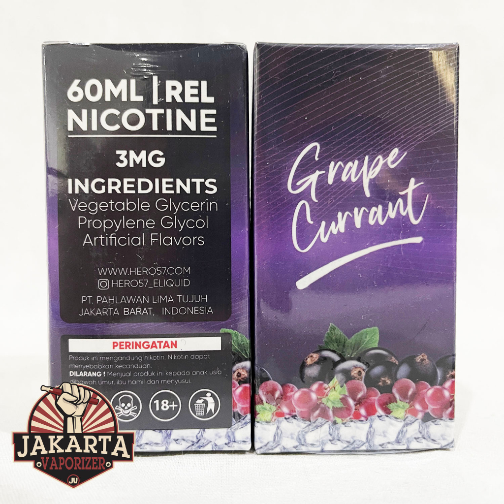 Jual GRAPE CURRANT 60ML 3MG BY HERO57 | Shopee Indonesia