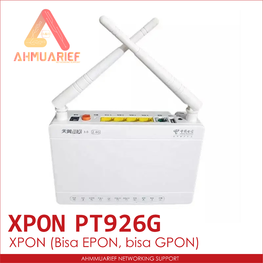 Jual ONU ONT PT926G PT926 XPON BISA EPON GPON MODEM ROUTER ACCESS POINT WIRELESS WIFI | Shopee ...