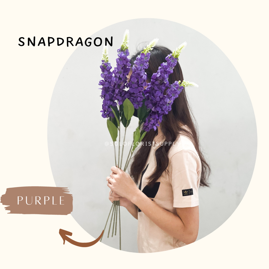 Jual SNAPDRAGON Artificial Flocking Hyacinth Bunga Palsu Sedap Malam ...