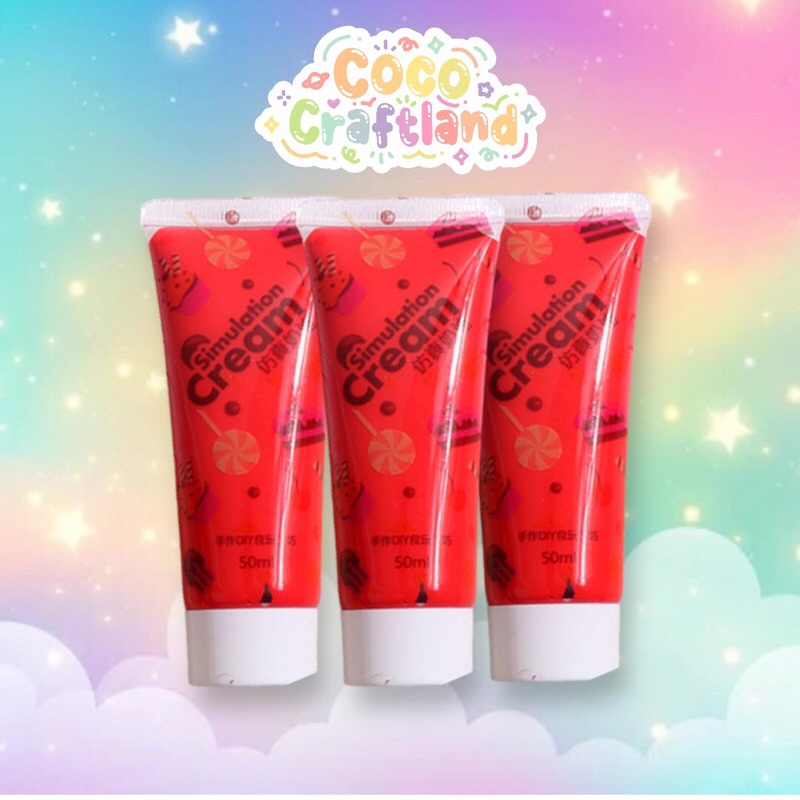 Jual DIY DECO Cream Glue premium tidak keras| fake cream | decoden ...
