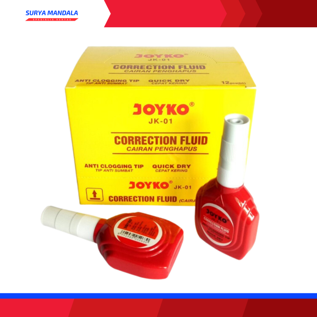 Jual CORRECTION FLUID JOYKO JK-01 TIPE X EX STIPO CAIR PEN | Shopee ...
