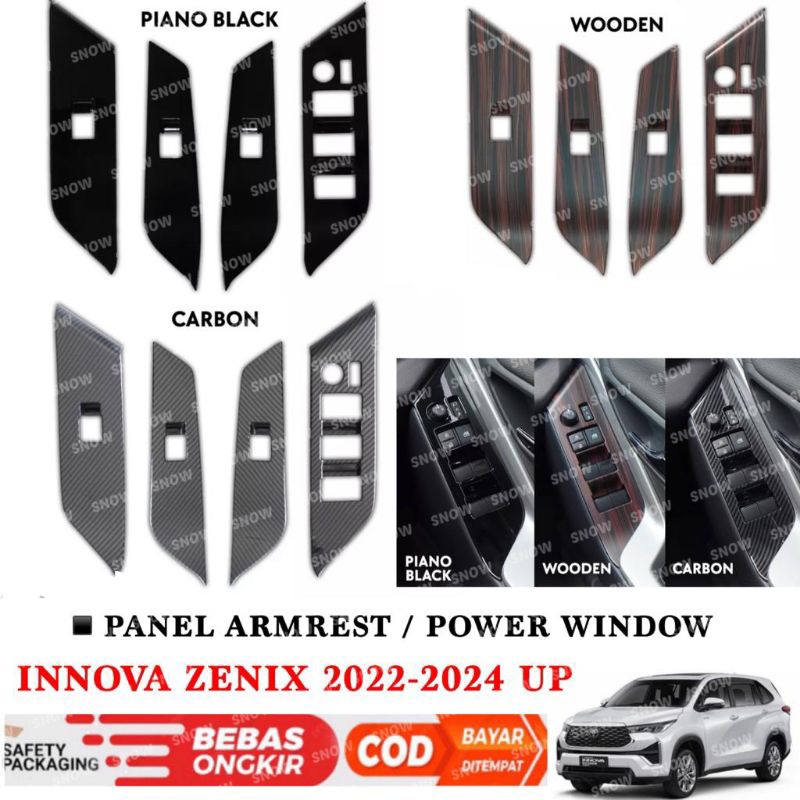 Jual Panel Armrest Innova Zenix 2022 2023 2024 Up Power Window Hitam ...