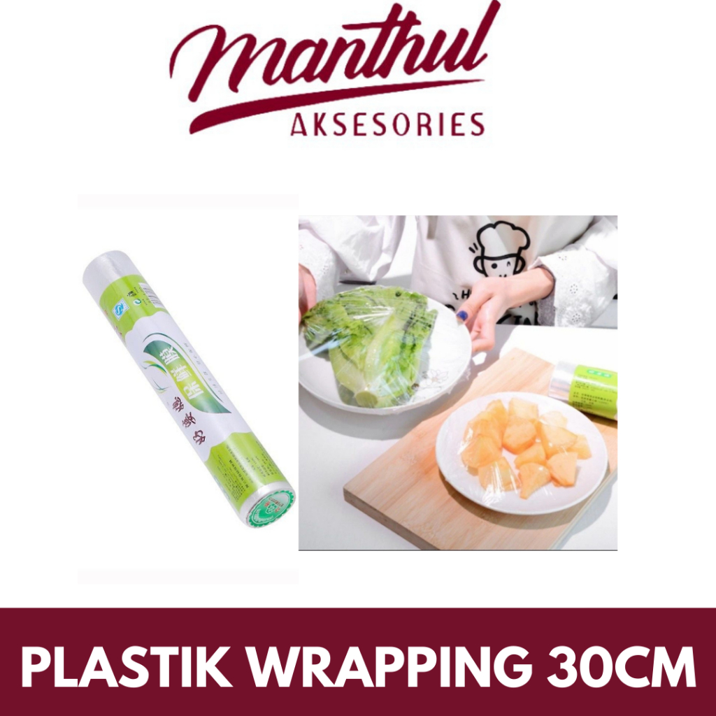 Jual PLASTIK WRAPPING MAKANAN 30CM ROLL / CLING WRAP PLASTIK WRAPING ...