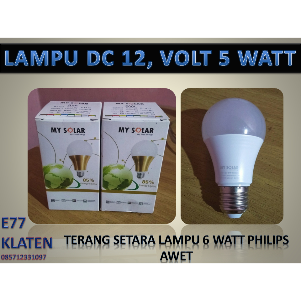 Jual Lampu Dc 12 Volt 3 Watt 5 Watt 10 Watt Terang Dan Awet Shopee