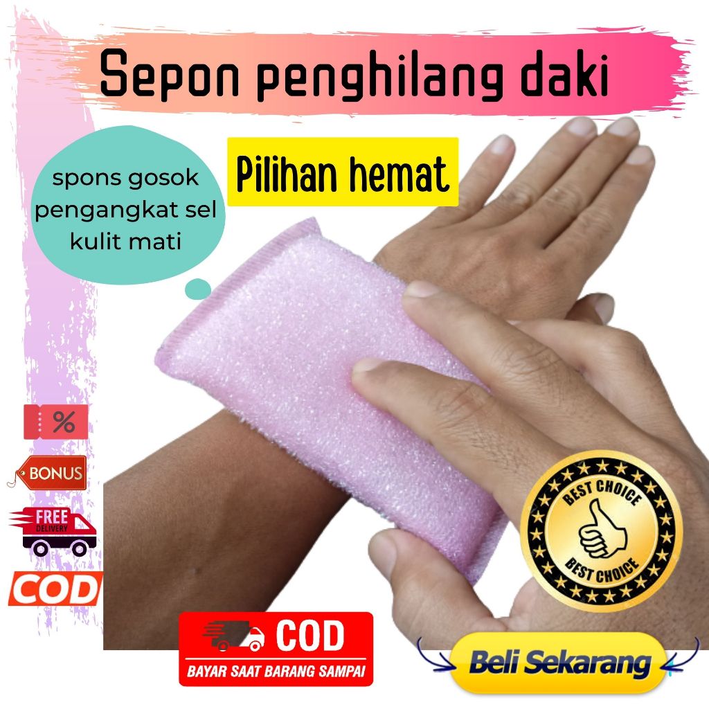 Jual sepon mandi spons alat penghilang daki spons gosok pengangkat sel ...