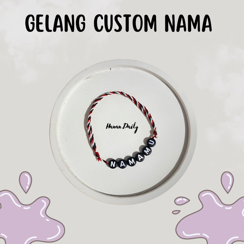 Jual Gelang Nama Custom Gelang Tridatu | Shopee Indonesia