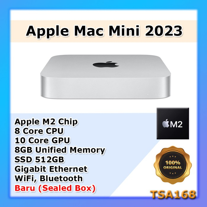 Jual Mac Mini 2023 M2 8GB 512GB 8 Core PCIe SSD TB4 M1 2018 2014 | Shopee Indonesia