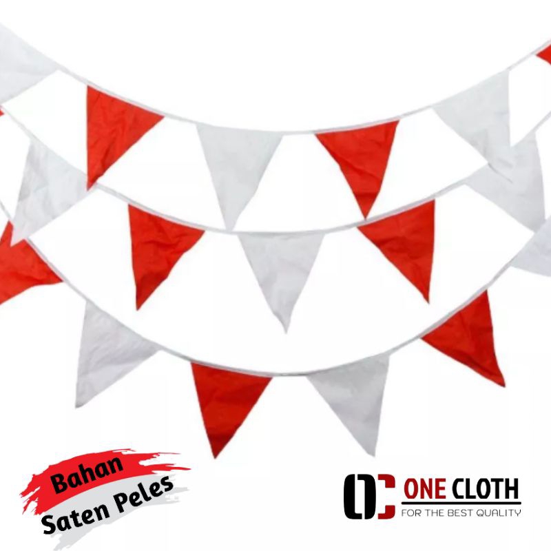 Jual Bendera Segitiga Rawis Merah Putih Panjang Warna Warni Agustusan HUT Kemerdekaan Indonesia ...