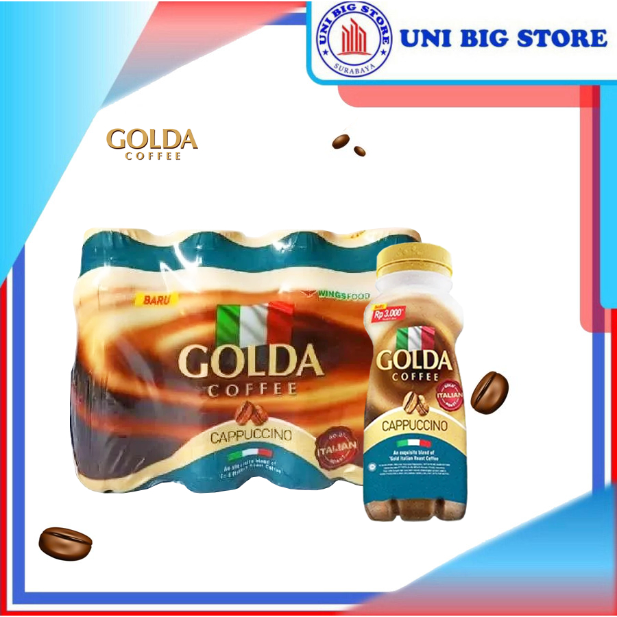 Jual Golda Kopi Coffee Cappuccino Bottle 200 ml x 12 pcs DUS Kopi ...