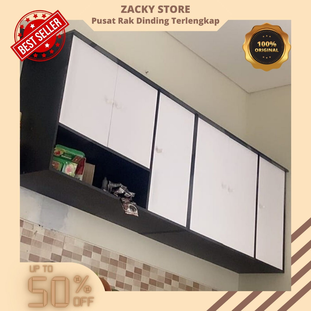 Jual KITCHEN SET ATAS 3 PINTU MINIMALIS LEMARI DAPUR GANTUNG RAK DAPUR ...