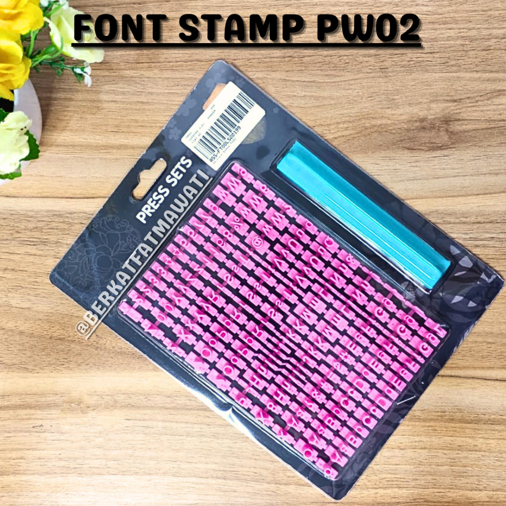 Jual CETAKAN BENTUK ALPHABET DAN ANGKA /FONT STAMP PW02/ SET | Shopee Indonesia