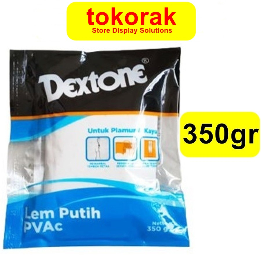 Jual LEM PUTIH PVAC 350 GR DEXTONE PLAMIR TEMBOK - PLAMUR KAYU KERTAS ...