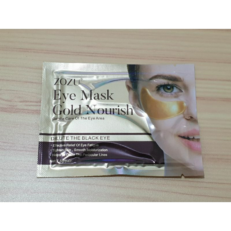 Jual 1 Pasang Masker Mata Collagen Emas Crystal Eye Mask Gold ZOZU ...