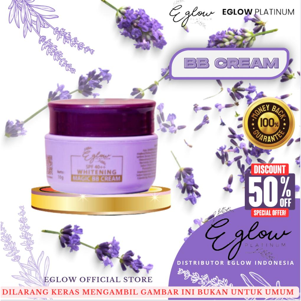 Jual Eglow Platinum - Whitening Magic BB Cream | Shopee Indonesia