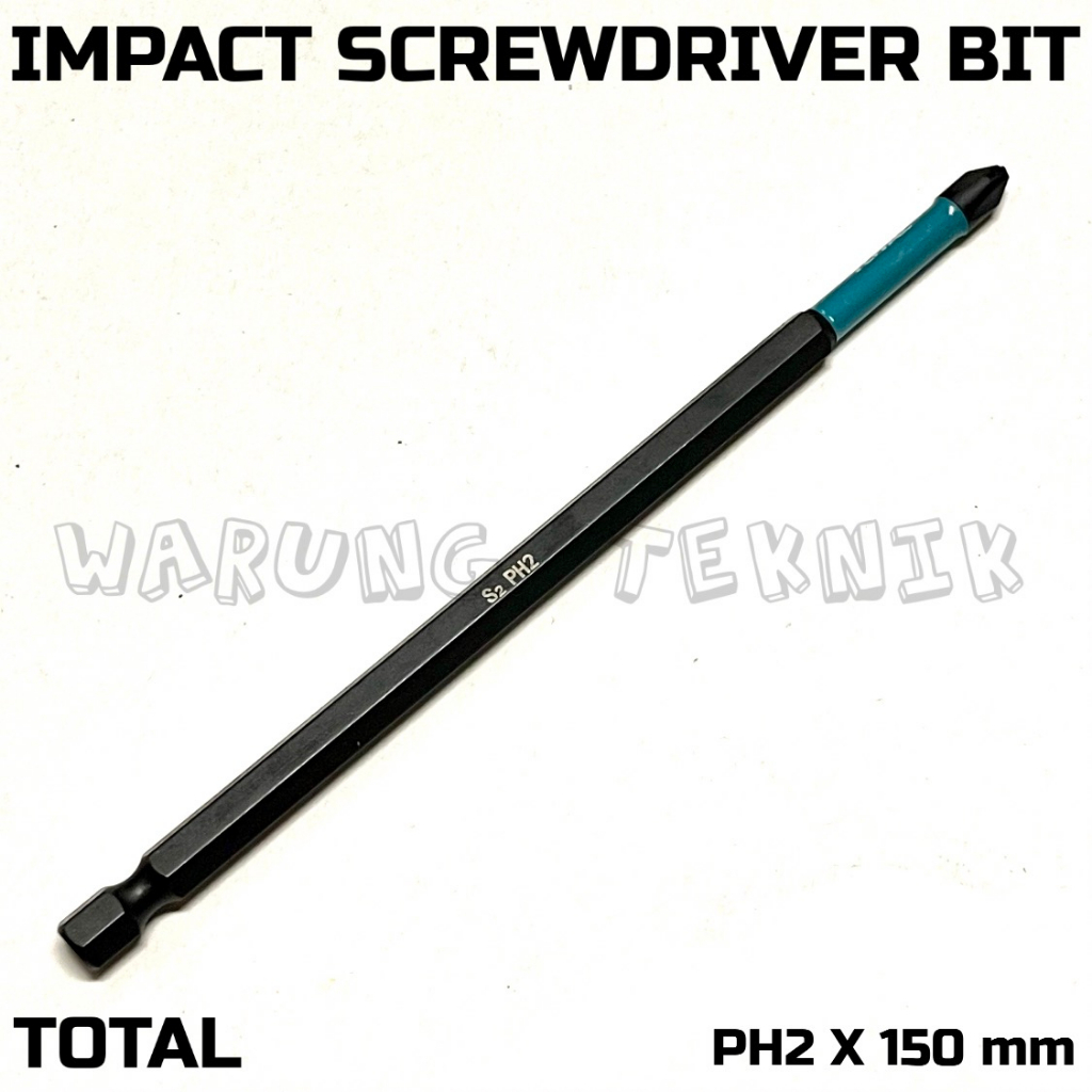 Jual TOTAL TACIM16PH263 IMPACT SCREWDRIVER BIT PH2 X 150 MM - Mata ...