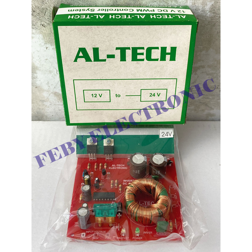 Jual KIT INVERTER 24 VOLT CT INPUT 12 VOLT CONVERTER DC TO CT | Shopee ...