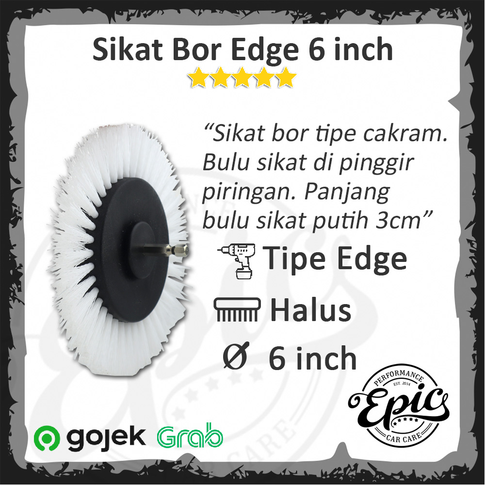 Jual Sikat Bor Tipe Edge 6 inch | Shopee Indonesia