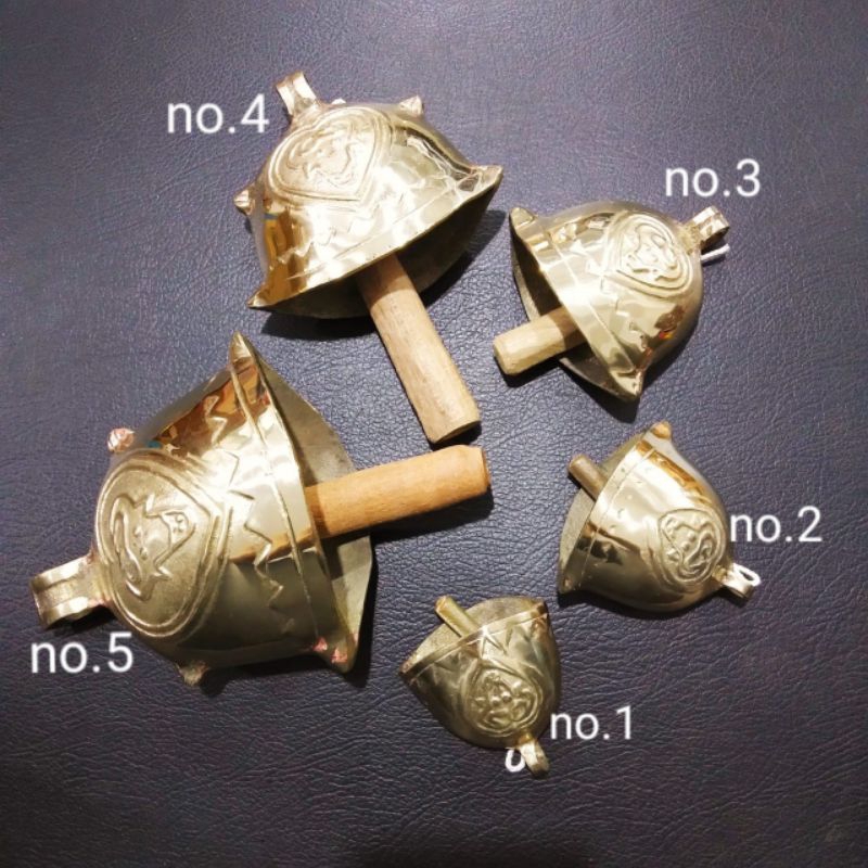 Jual Kluntung gentho bandul sapi kuningan Gold no.1.2.3.4.5 | Shopee ...
