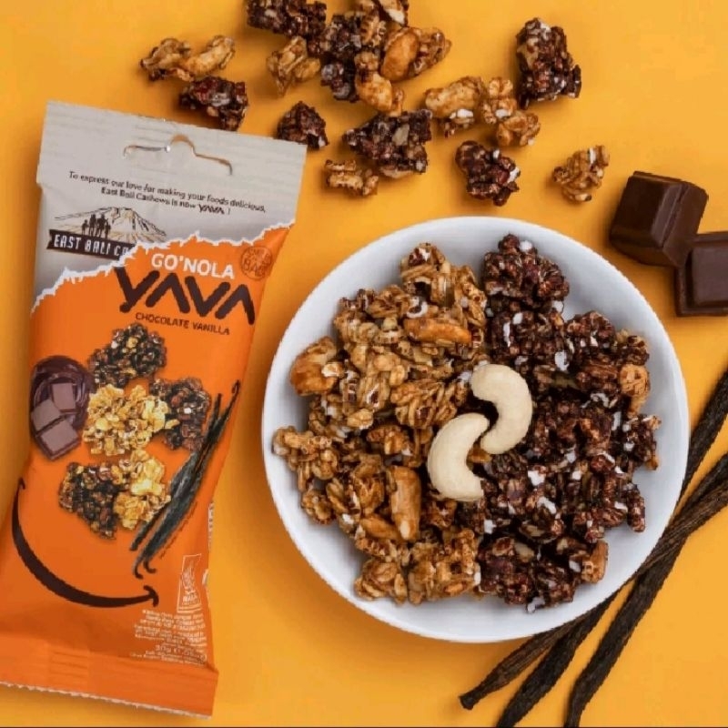 Jual YAVA Granola Chocolate Vanilla 30g | Shopee Indonesia